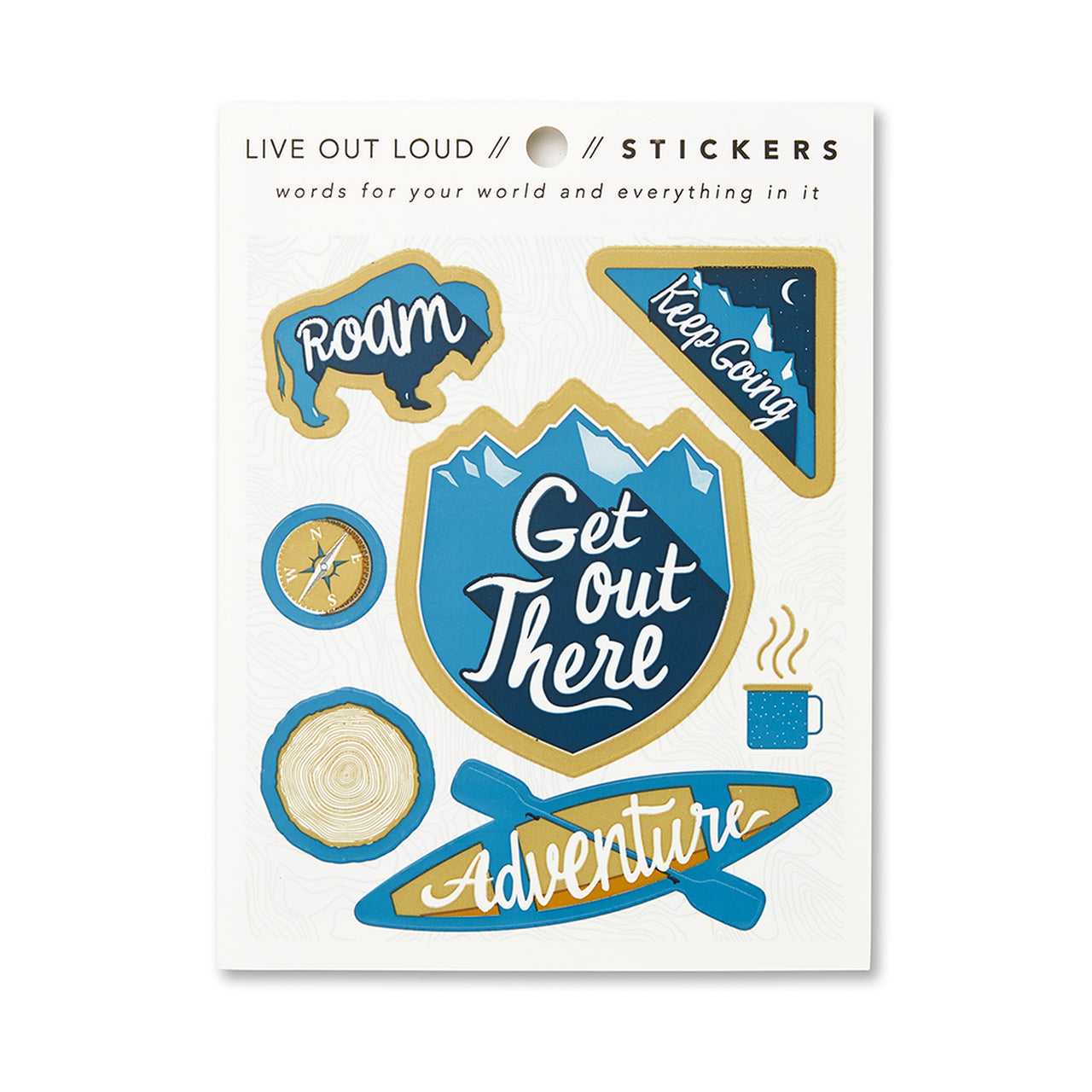 Compendium Stickers: Get Out There - GIFTY